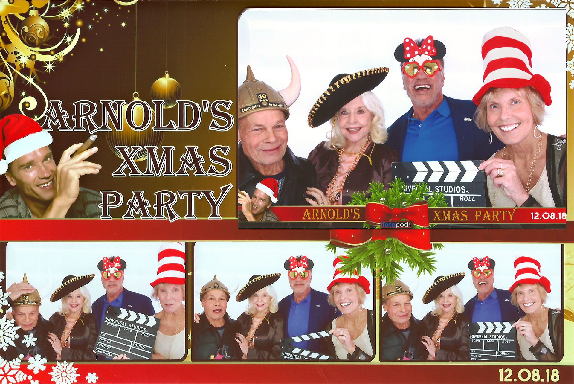 Arnold Schwarzenegger’s Christmas Party 2018 – Betty Weider, Debbie ...