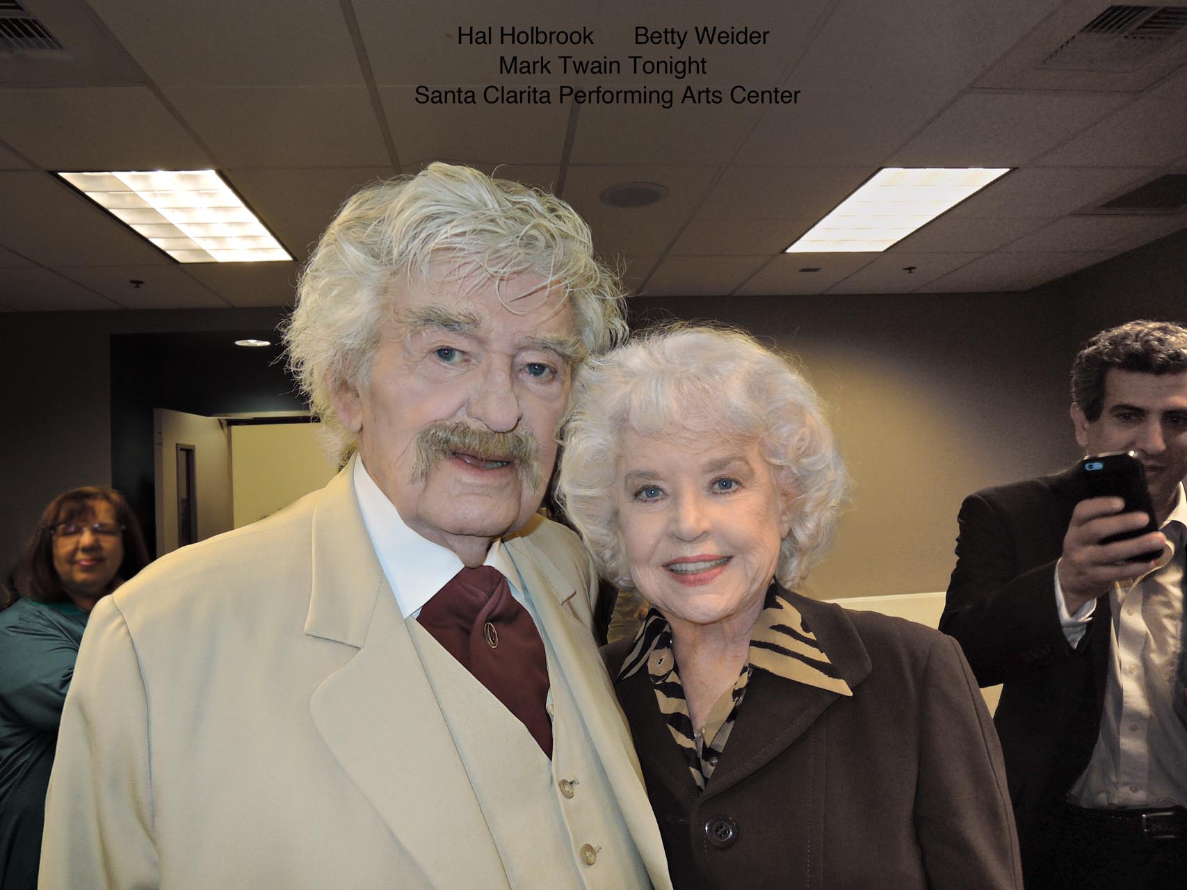 Hal Holbrook and Betty Weider “Mark Twain Tonight” Santa Clarita ...